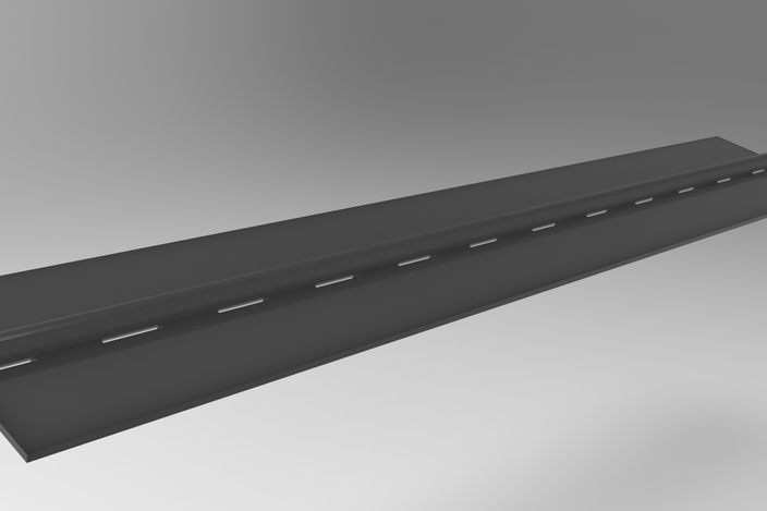 Piano Hinge - Butt Hinge - AutoCAD - 3D CAD model - GrabCAD