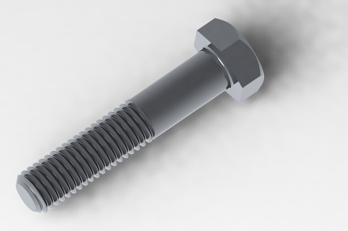 Hex. Bolt M10 X 1.5 mm - STEP / IGES, SOLIDWORKS - 3D CAD model - GrabCAD