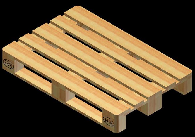 Pallet EUR - Autodesk Inventor, STL, STEP / IGES - 3D CAD model - GrabCAD