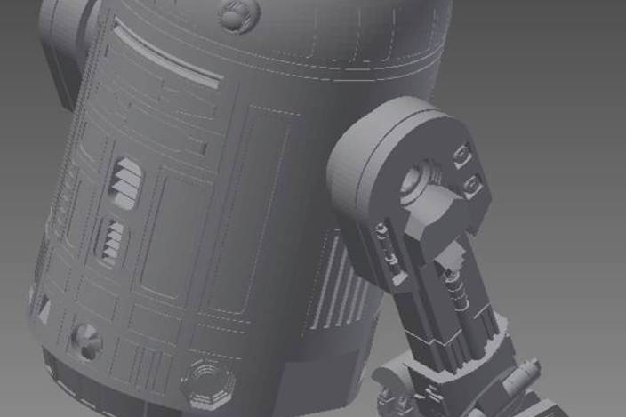 Ultimaker 3D Printer Toy_Star Wars R2-D2 - STL - 3D CAD model - GrabCAD