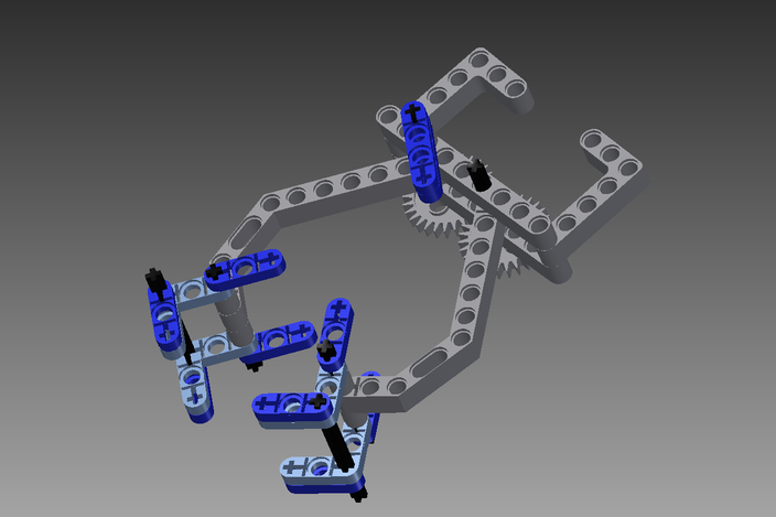 Lego Technic gripper - Autodesk Inventor - 3D CAD model - GrabCAD