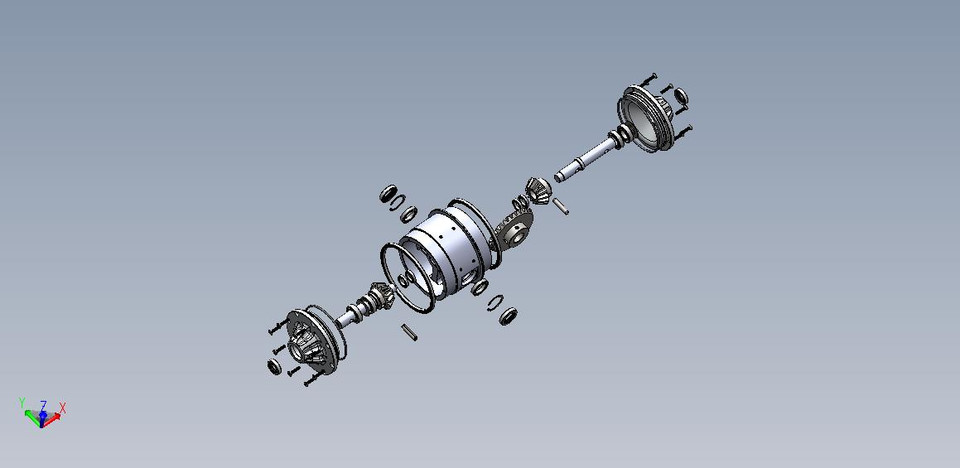CONTRA-ROTATION ROTOR GEAR BOX- RIGHT ANGLE DRIVEN | 3D CAD Model ...