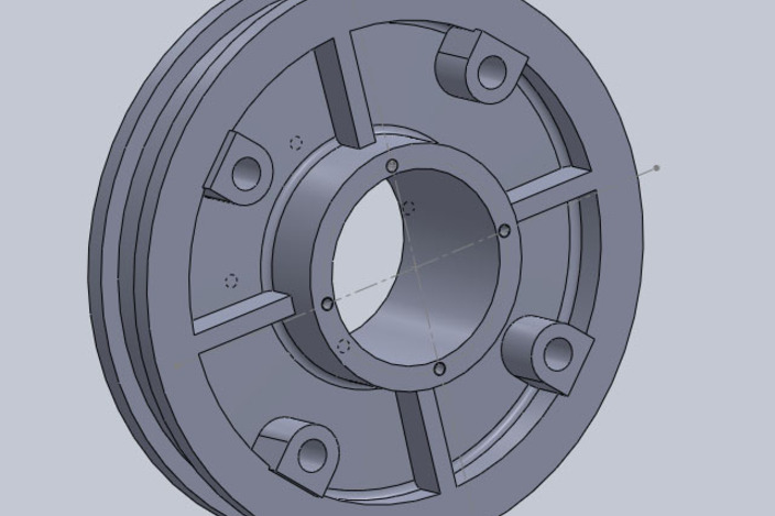 Polea - STL, STEP / IGES, SOLIDWORKS - 3D CAD model - GrabCAD