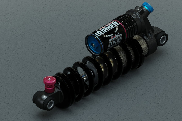 Bicycle Shock DNM BURNER - SOLIDWORKS - 3D CAD model - GrabCAD
