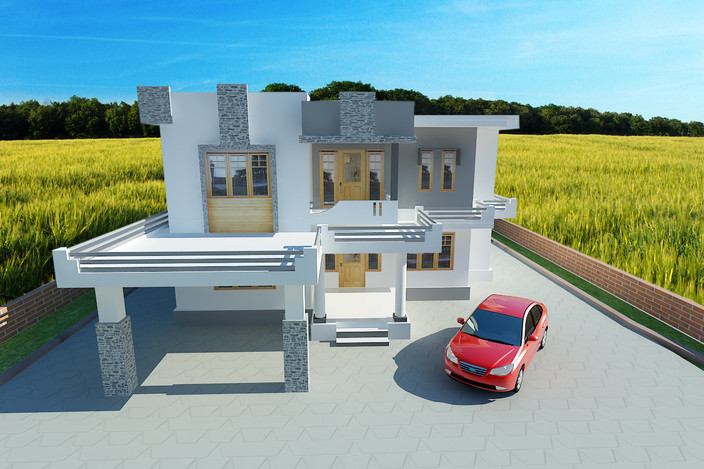 my sis home,, 3ds max work - Autodesk 3ds Max - 3D CAD model - GrabCAD