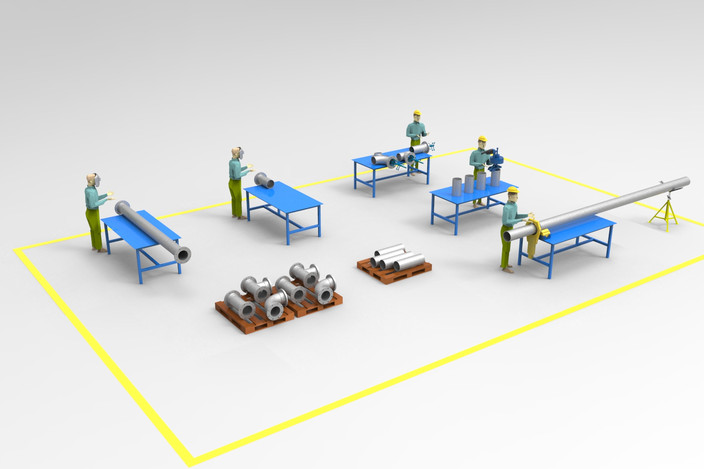 Time and motion study - - 3D CAD model - GrabCAD