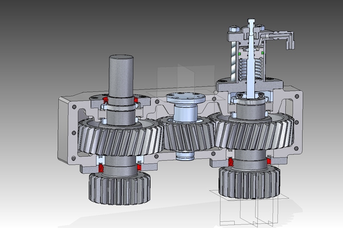 Rack & Pinion drive backlash free - STEP / IGES, Other - 3D CAD model ...