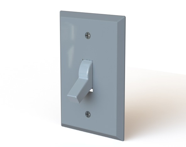 Light Switch - STL, SOLIDWORKS - 3D CAD model - GrabCAD