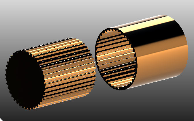 Spline DIN 5482 90x84 Module 2.25 Z 40 | 3D CAD Model Library | GrabCAD