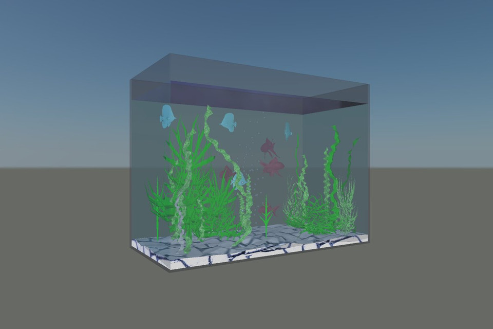 Fish Tank - 1 | 3D CAD Model Library | GrabCAD