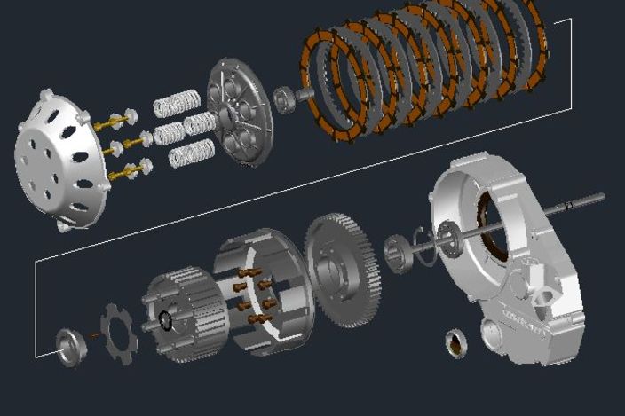 DUCATI CLUTCH - AutoCAD, STEP / IGES, Other - 3D CAD model - GrabCAD
