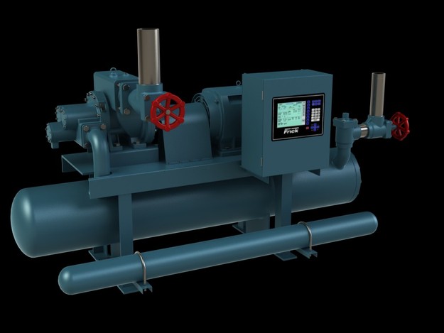 125HP Screw Compressor - STL, STEP / IGES, SOLIDWORKS - 3D CAD model ...