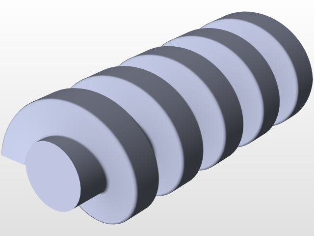 Square thread Screw Assembly | 3D CAD Model Library | GrabCAD