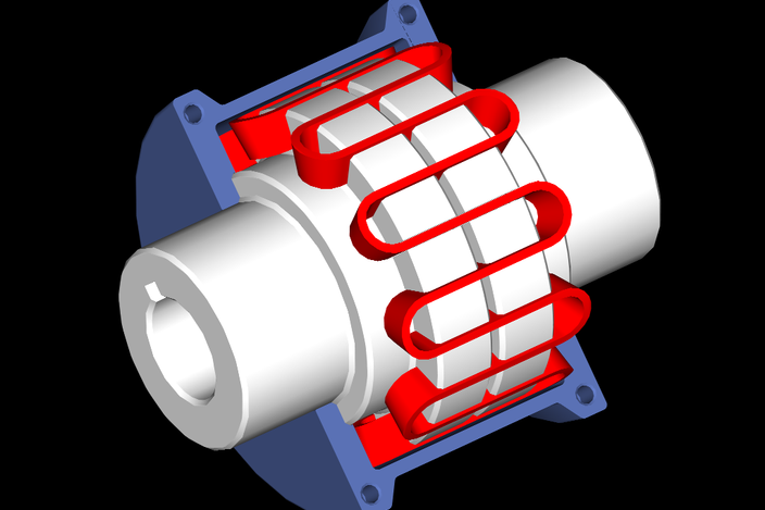 Grid coupling - AutoCAD - 3D CAD model - GrabCAD