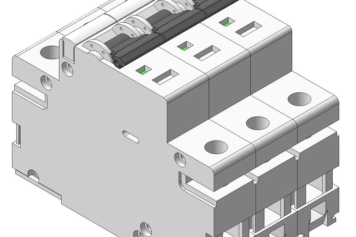 Modular circuit breaker - STEP / IGES, Other - 3D CAD model - GrabCAD