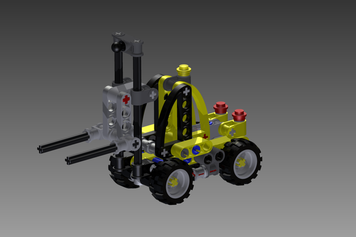 Lego Forklifts - Autodesk Inventor - 3D CAD model - GrabCAD