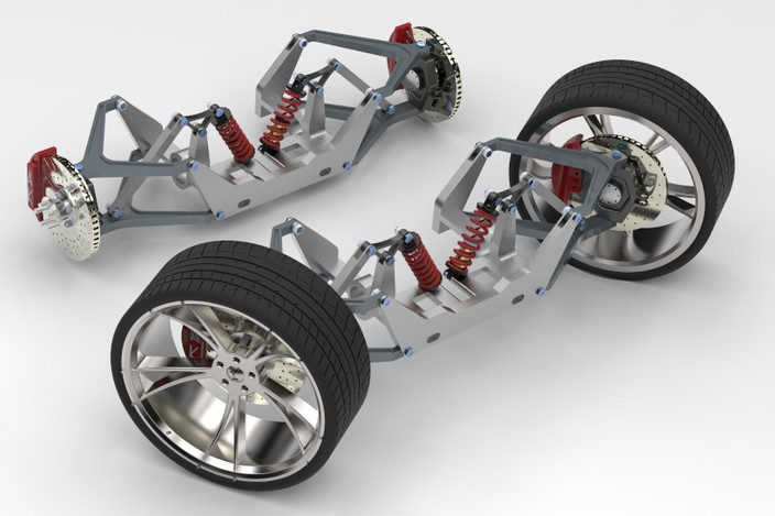 Pushrod Suspention System / Double Wishbone Suspension Sustem - CATIA ...