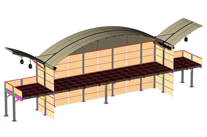 Aluminum double deck tent design strucutres - Other - 3D CAD model ...