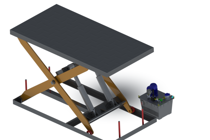 Scissor Lift - STEP / IGES - 3D CAD model - GrabCAD