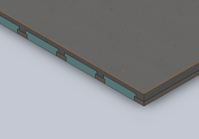 170mm Slab with PB3 polystyrene void formers - STL, SOLIDWORKS - 3D CAD ...