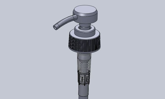 Liquid Soap Dispenser - STL, SOLIDWORKS - 3D CAD model - GrabCAD