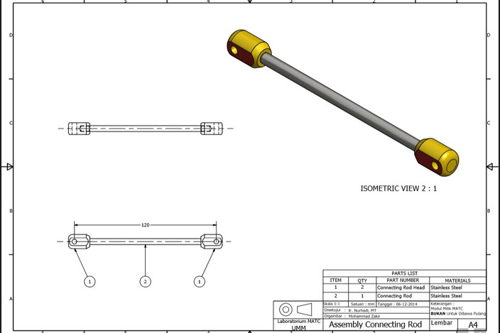 Connecting Rod - Autodesk Inventor, Other - 3D CAD model - GrabCAD