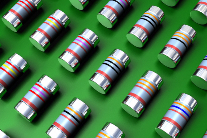 MELF Resistors 0102 E24 series 1% and 5% - STEP / IGES - 3D CAD model ...