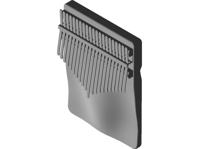 Kalimba Solid 21 keys | 3D CAD Model Library | GrabCAD