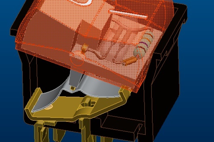 Power switch with light - Other, STEP / IGES, STL - 3D CAD model - GrabCAD