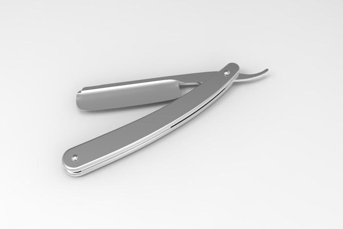 Straight Razor - STEP / IGES - 3D CAD model - GrabCAD