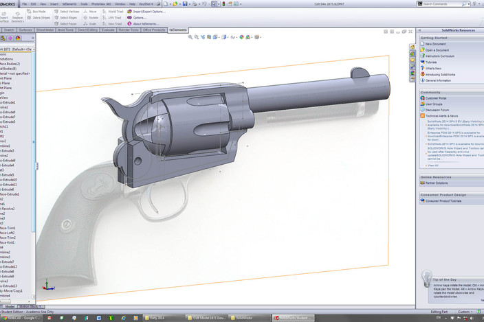 Request: How to model Colt SAA 1873 - Parasolid, STEP / IGES ...
