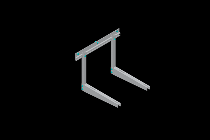 AC SPLIT STAND - AutoCAD - 3D CAD model - GrabCAD