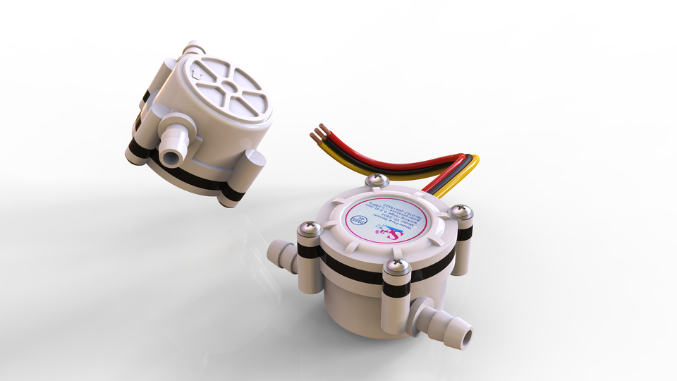 Water Flow Sensor Sensor De Fluxo 3D CAD Model Library, 48% OFF