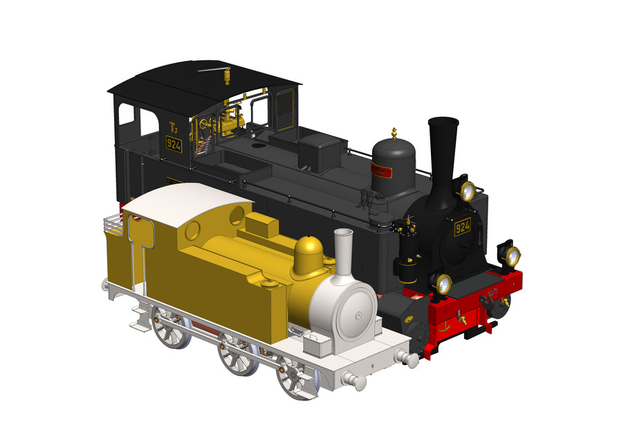 Great Eastern Railway J69 (s56) 0-6-0 Steam locomotive | 3D CAD Model ...