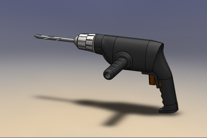 Drill machine with high grip strength - SOLIDWORKS, Other - 3D CAD ...