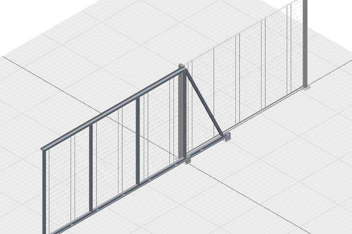 Sliding Gate - STEP / IGES, Other - 3D CAD model - GrabCAD
