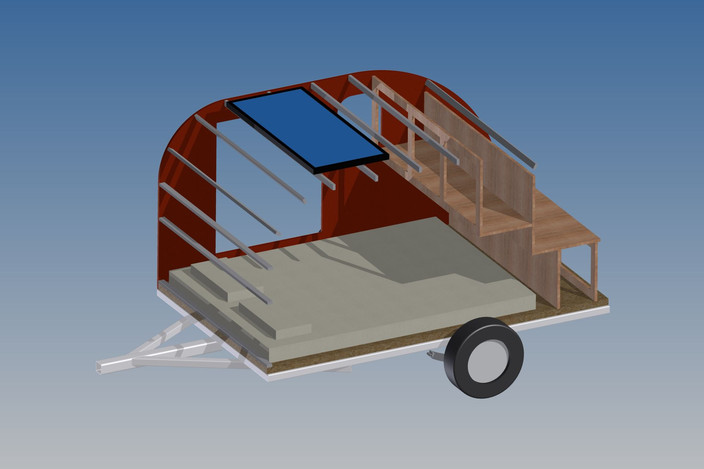 Teardrop Trailer - Custom Classic Benroy - Autodesk Inventor, STEP ...