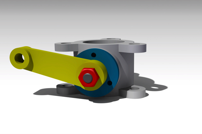 Butterfly valve assembly - CATIA, STL, STEP / IGES, SOLIDWORKS - 3D CAD model - GrabCAD