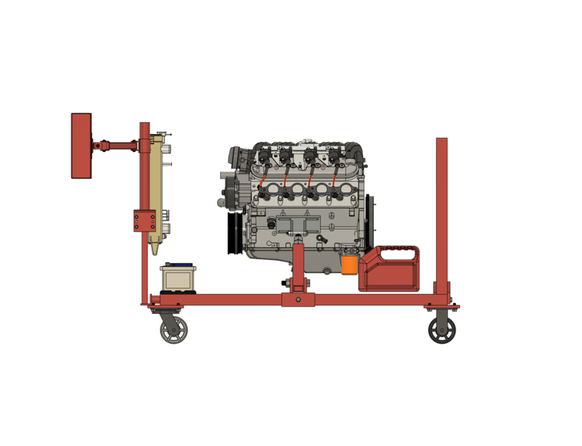 Flat Six Engine Test Stand