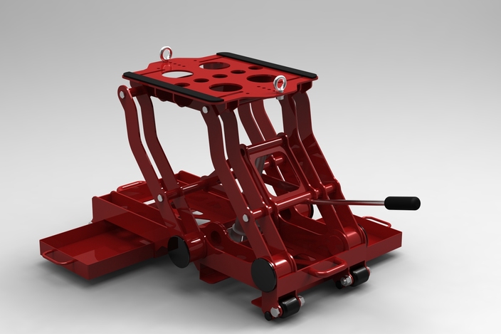 Production medium duty bike lift