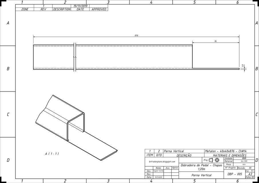 Planos De Plegadora De Metal