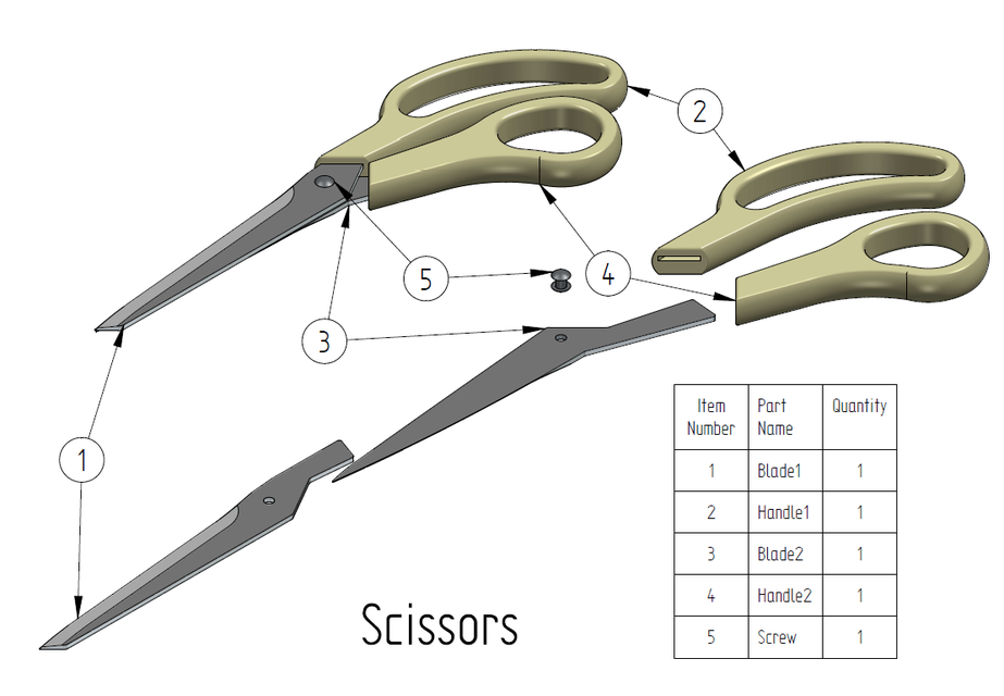 Scissors | 3D CAD Model Library | GrabCAD
