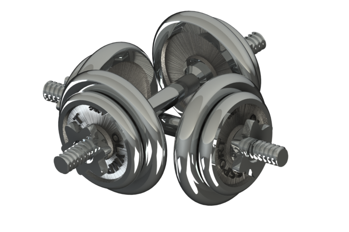 Dumbbell Set - SOLIDWORKS - 3D CAD model - GrabCAD