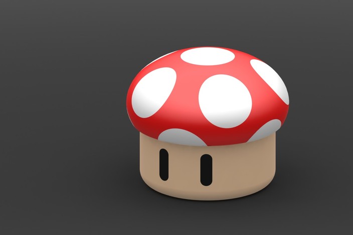 Mushroom (super Mario world) - SOLIDWORKS - 3D CAD model - GrabCAD
