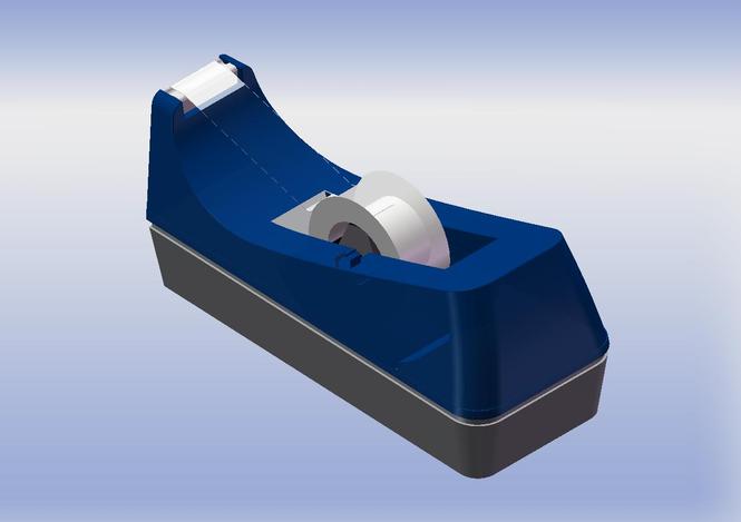 Tape Dispenser - STL, STEP / IGES, SOLIDWORKS - 3D CAD model - GrabCAD