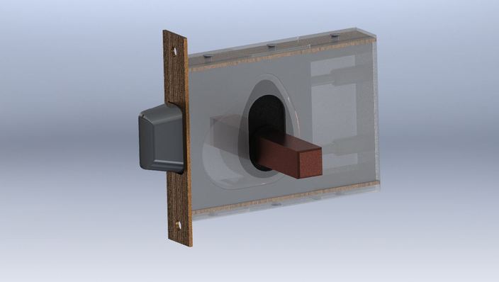 Door lock - SOLIDWORKS - 3D CAD model - GrabCAD