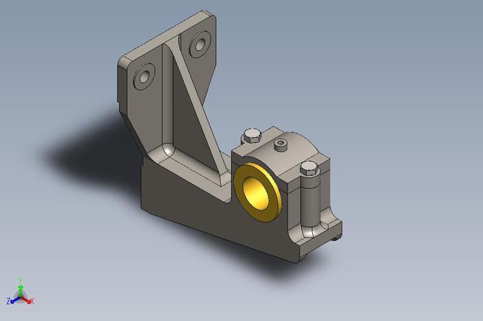 Wall bracket bearing - SOLIDWORKS - 3D CAD model - GrabCAD