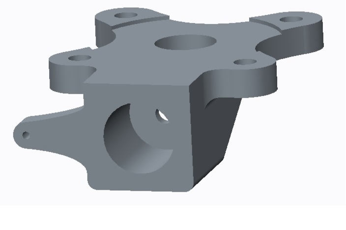 Tricopter tail motor mount - STL - 3D CAD model - GrabCAD