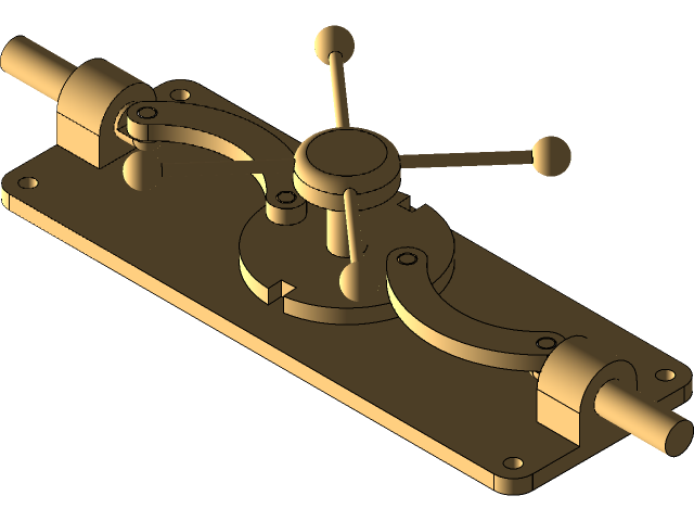 Door Locking Mechanism | 3D CAD Model Library | GrabCAD