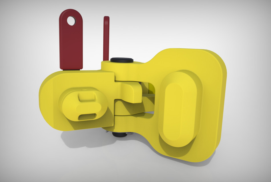 Lock for containers | 3D CAD Model Library | GrabCAD